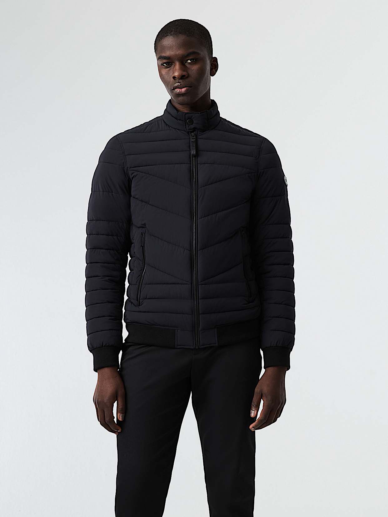 Lightweight Padded PrimaLoft® Jacket | OLAT V1.Y8.02 | Black Lightweight Padded PrimaLoft® Jacket | OLAT V1.Y8.02 | Black