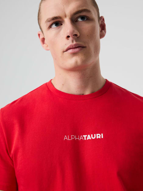 Baumwoll-T-Shirt mit charakteristischem Logo | JOTTO V1.Y8.02 | Rot ...