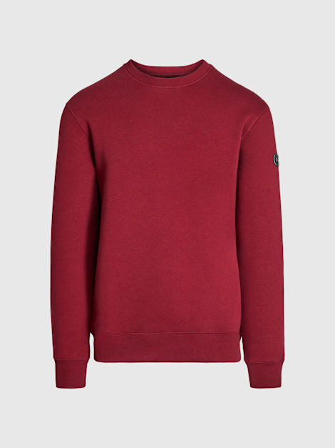 Men's Signature Logo Crewneck Sweatshirt SERUA V3.Y9.02 Dark Berry ...